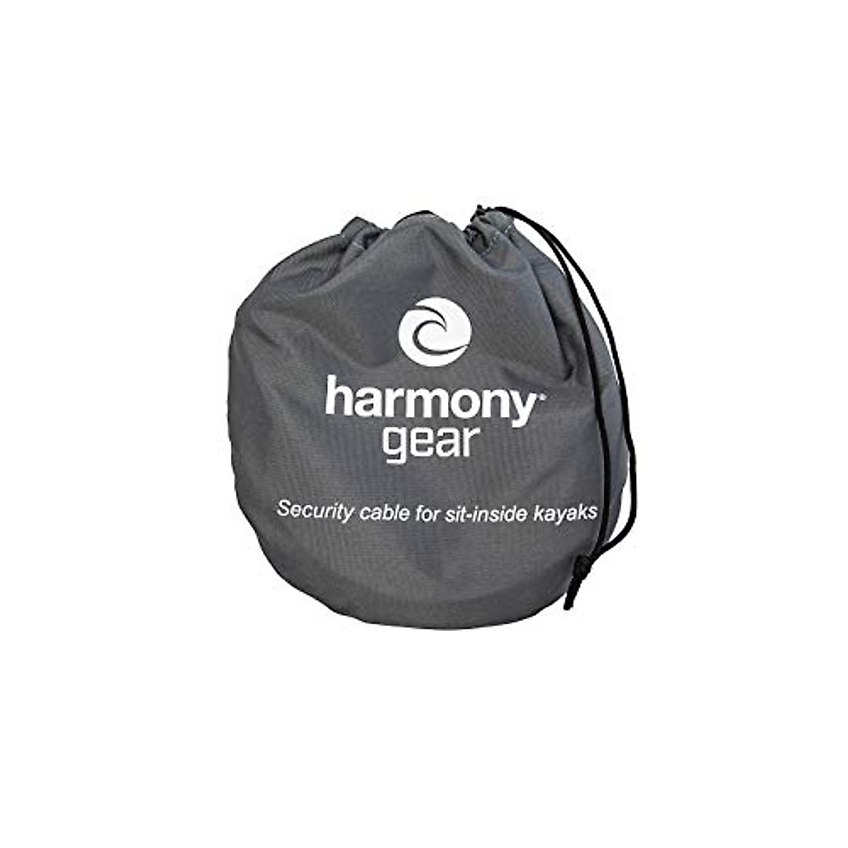 Harmony Gear Kayak Security Cable Lock | for Sit Inside Kayaks | 47 Inch | Combination Lock | Nylon Coated Cable , Black