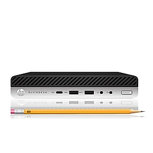 HP EliteDesk 800 G3 Mini Business Desktop (Intel Quad-Core i7-6700T 2.8Ghz, 16GB DDR4 RAM, 1TB SSD, DisplayPort DP, Ethernet RJ-45, Keyboard + Mouse, Windows 10 Pro 64-bit (Renewed)