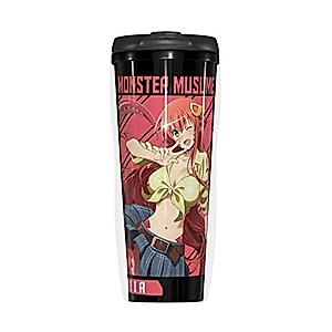 Anime Monster Musume Miia Coffee Cup Thermos Mug Double Wall Vacuum Insulated Bottle Portable Tumblers Travel Mugs 12 Oz