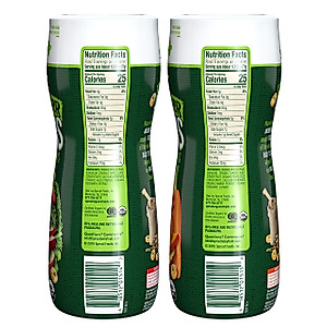 Sprout Organic Baby Food, Stage 2 Snacks, Carrot Mango and Apple Kale Plant Power Baby Puffs Variety Pack, 1.5 Oz Canister (6 Count)