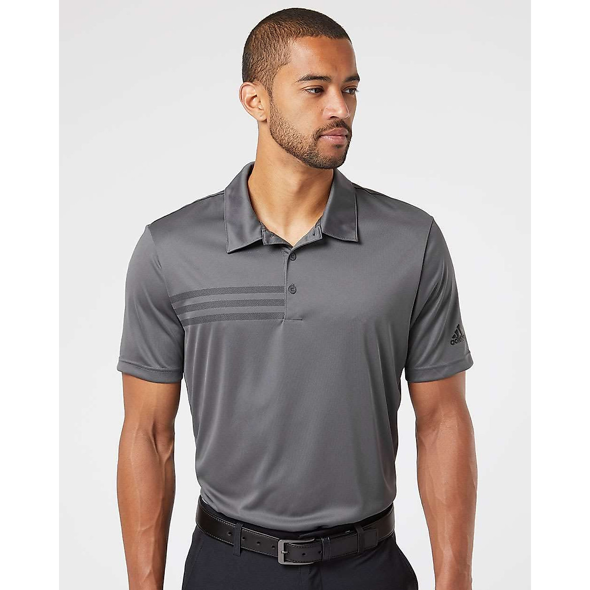 Adidas 3-Stripes Chest Sport Shirt M Grey Five/ Black