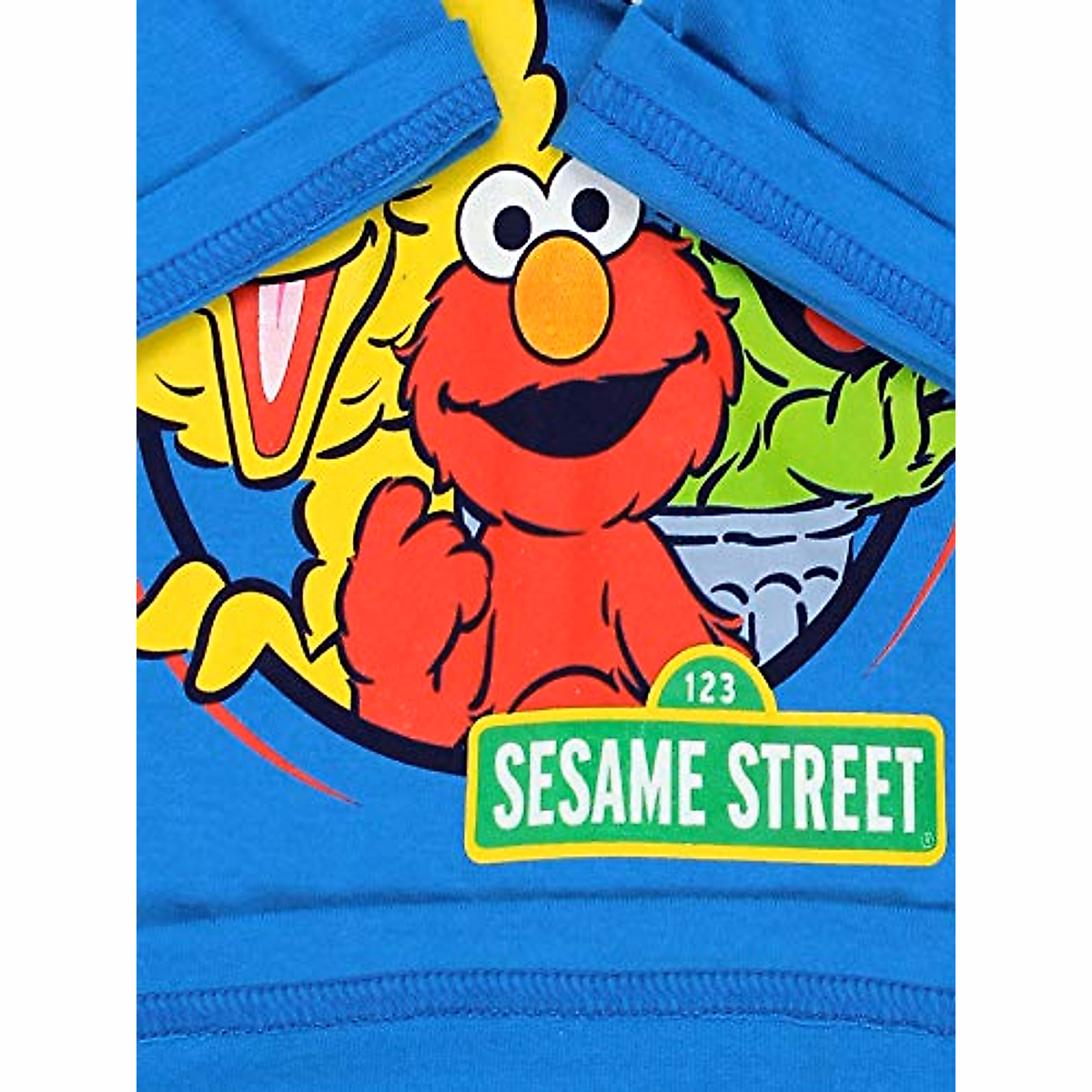 Sesame Street Boys’ Short Sleeve T-Shirt for Infant and Toddler – Blue or Red