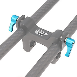 Fotga 2X Metal M5 L Shape Thumb Screw for 15mm Rail Follow Focus Matte Box Base Plate Rig (Blue)