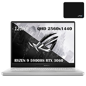 JTD ROG Zephyrus G14 Anime Matrix Ultra Slim Gaming Laptop, 14" 120Hz Pantone Validated QHD Display, GeForce RTX 3060, AMD Ryzen 9 5900HS (32GB DDR4 RAM | 1TB PCIe SSD) Windows 10 Pro,
