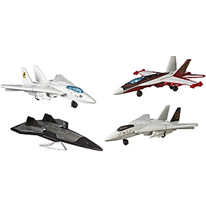 Matchbox Sky Busters Top Gun Legends: Past and Present 4-Pack of Toy Aircraft from The Feature Film, Great Gift for Collectors & Fans of The Film & Kids 3 Years Old & Up