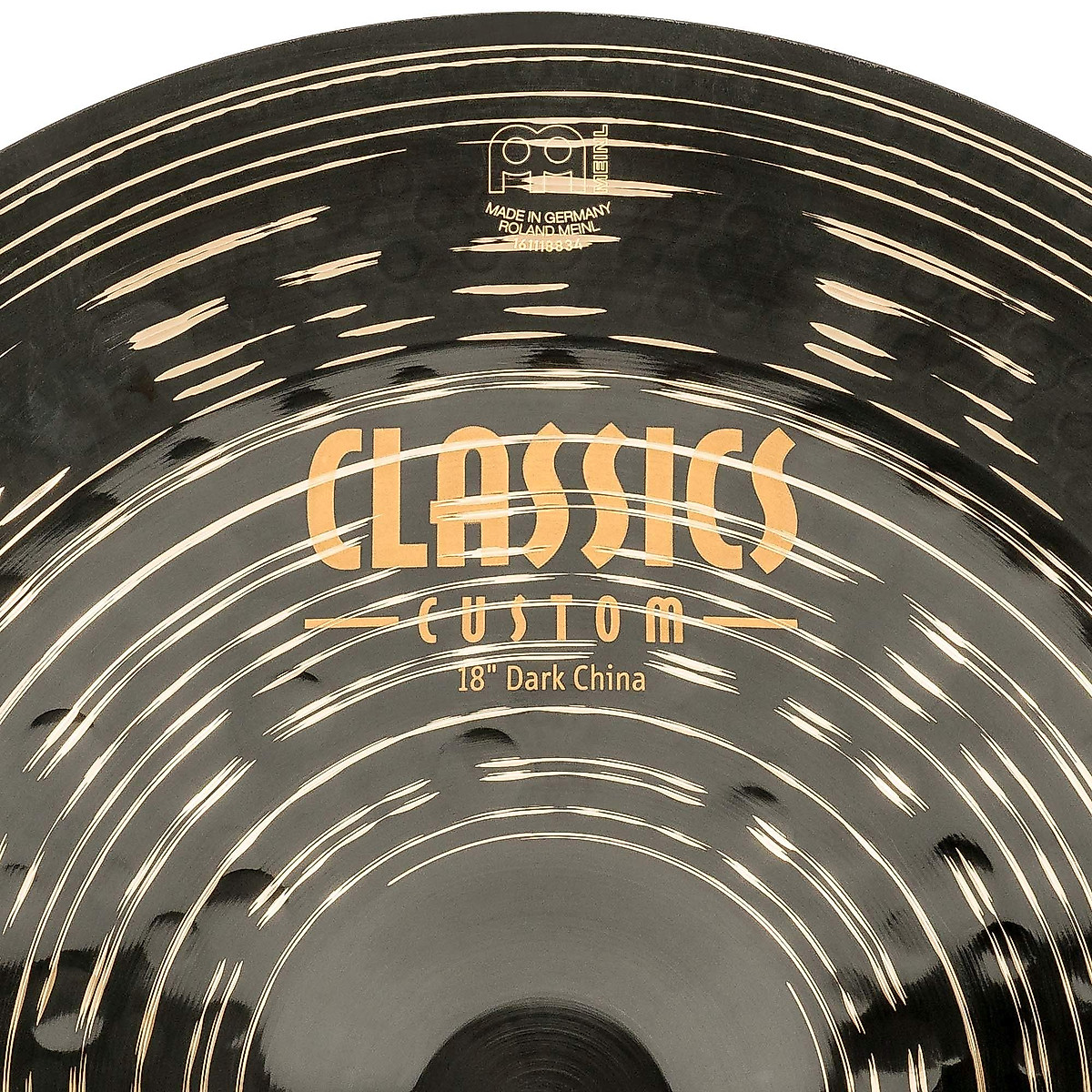 Meinl 18" China Cymbal - Classics Custom Dark - Made in Germany, 2-YEAR WARRANTY (CC18DACH)