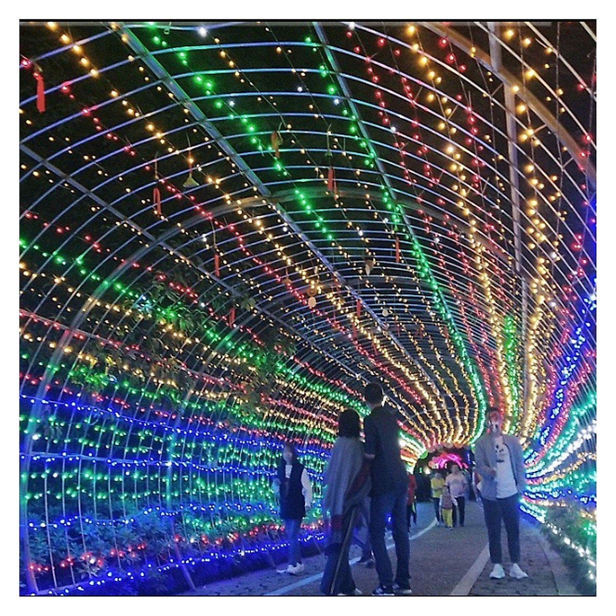 LIUPENGWEI Outdoor Fairy String Lights 10M With 100 LED 8 Modes Wave Rope Lights Icicle Curtain Light,Waterproof Festival Lighting For Garden Patio Yard Home Wedding Party And Christmas Decoration gar