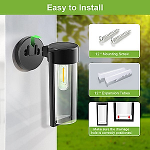 Solar Fence Lights Outdoor 6 Pack, LETMY Solar Powered Deck Light, Auto On/Off Waterproof Wall Mount Decorative Lights for Wall Fence Patio Post Yard Porch