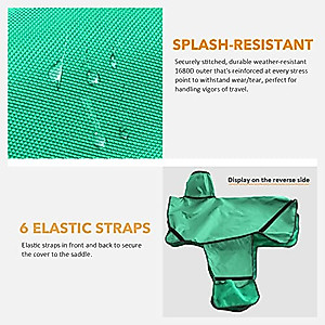 Harrison Howard 1680 Denier Sturdy Waterproof Western Saddle Cover with Stylish Prints That Stand Out Keep Your Saddle in Pristine Condition Perfect for Showing or Riding Events-Mint