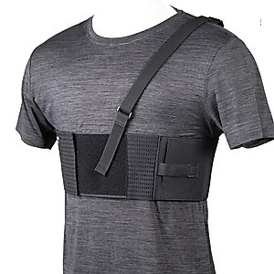 Stinger Premium Ultra Breathable Chest Shoulder Holster for Concealed Carry, Universal Underarm Gun Holster, Fabric Comfortable Handgun Holster (Right Hand)