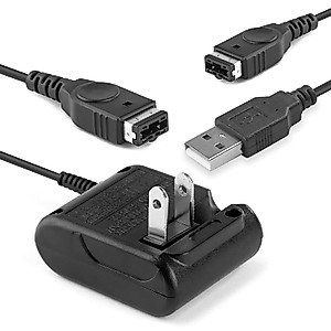 Charger for Gameboy Advance SP, AC Adapter for Nintendo DS Console, USB Power Cable for GBA SP Wall Travel Cord