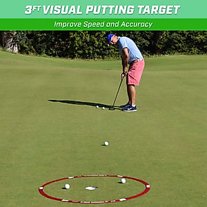 GoSports LAG CIRCLE Putting and Chipping Training Tool - Includes 6 ft and 3 ft Circles