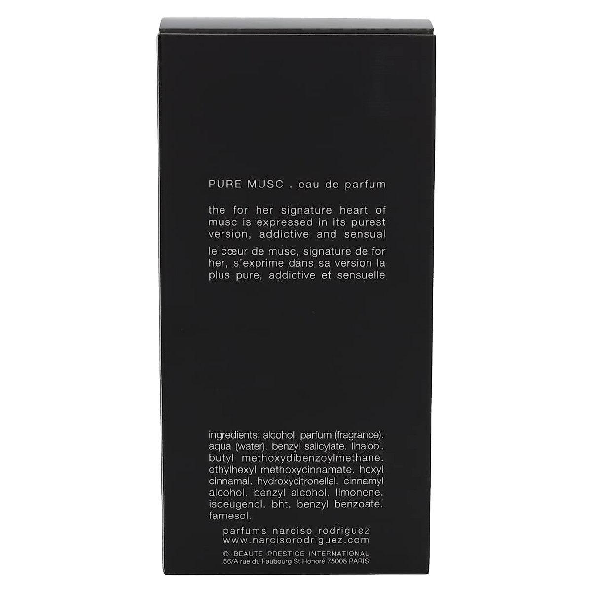 NARCISO RODRIGUEZ Pure Musc for Woman Eau De Parfum Spray, 3.3 Fluid Ounce