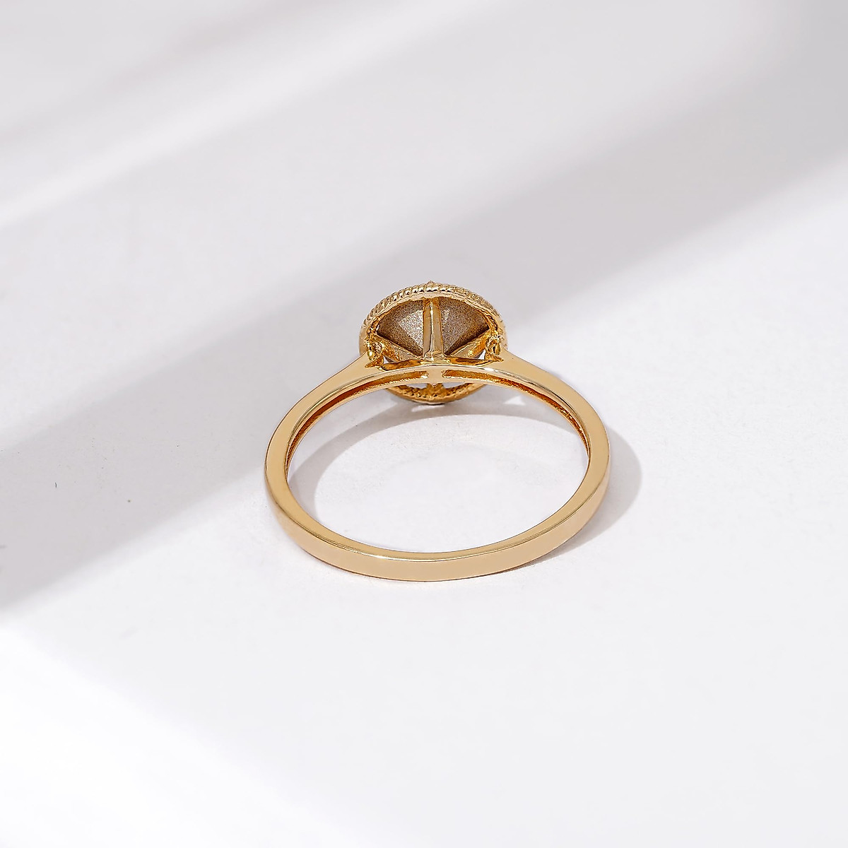 Amazon Essentials 10k Gold Imported Infinite Elements Crystal March Birthstone Ring, Size 6 (previously Amazon Collection)