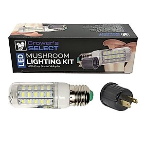 Myco Labs Grower's Select E26 LED Light | Mushroom Lighting Kit | with Socket Adapter