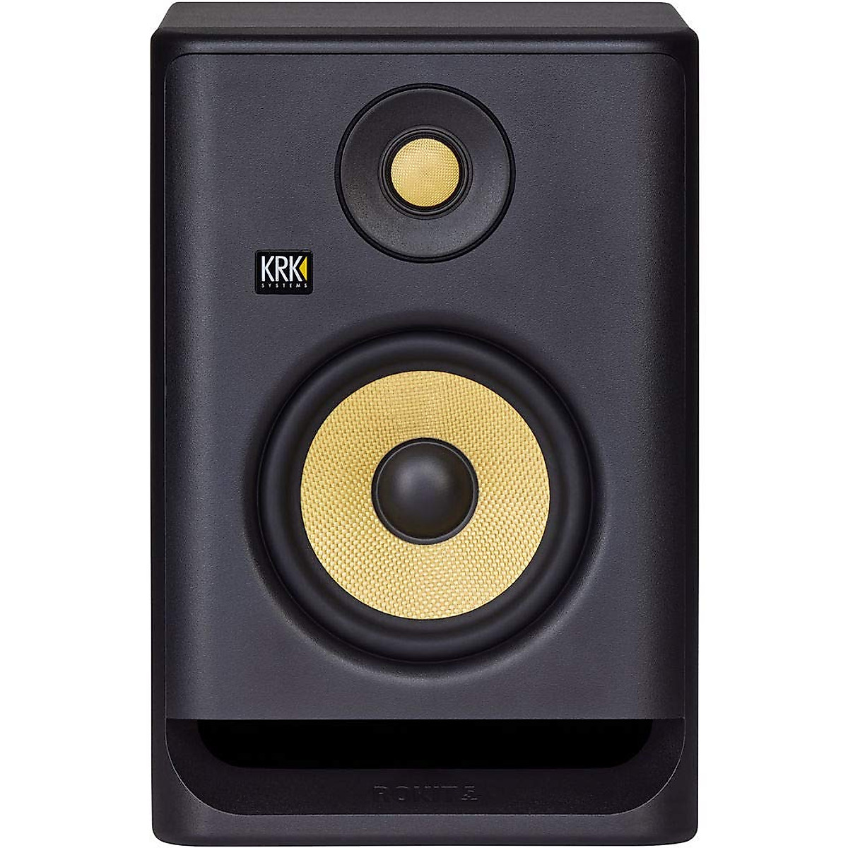 KRK ROKIT 5 G4 5" 2-Way Studio Monitor (Pair) Bundle with Mackie Big Knob Monitor Controller, 2x Pads 2x TRS-XLR Cable