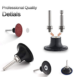 Tshya Quick Change Disc Pad Holder, 4 Pack Roll Lock Disc Holder, with 1/4" Shanks for Die Grinder Accessories