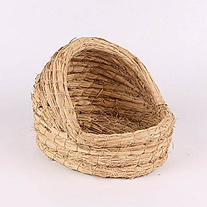 Jalin Straw Hamster Nest Hand-Woven Straw Pet Nest (20 * 16 * 15CM)