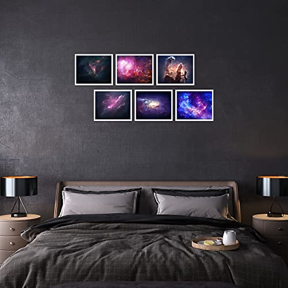 Insire Space Posters Galaxy Galaxy Wall Art Galaxy Posters For Wall - Set of 6 (8x10) Galaxy Posters Space Wall Art - Astronaut Wall Decor Astronomy Pictures - Planet Posters For Wall UNFRAMED