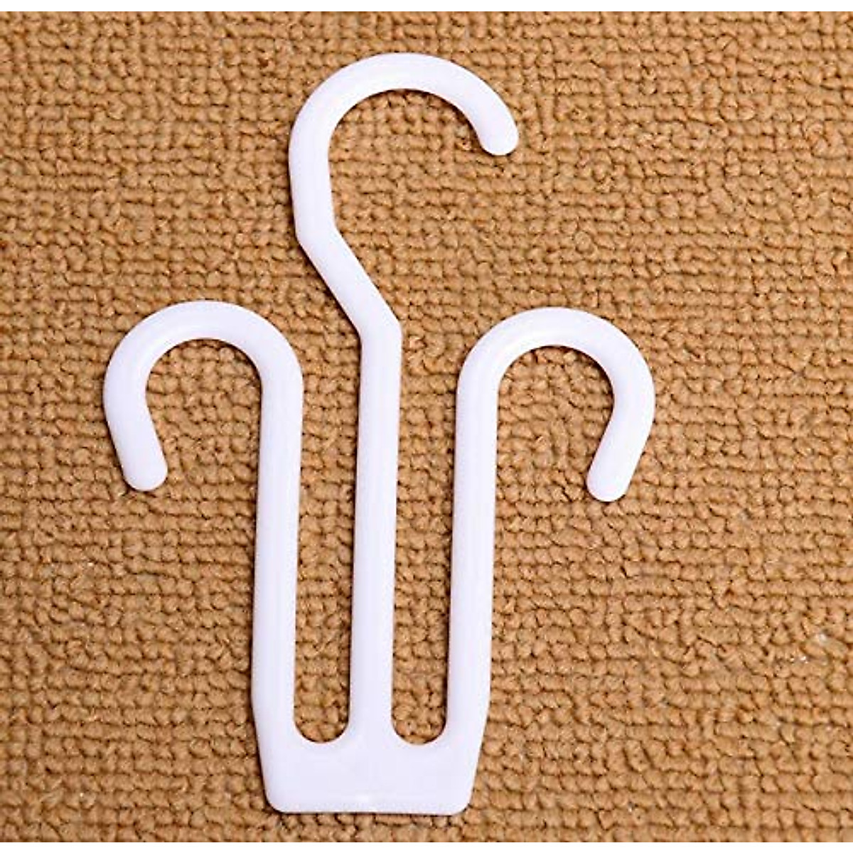 WellieSTR 100 Pcs (White) Plastic Slippers Leather Shoes Drying Shelf Hanger Shoes Hanger Drying Rack