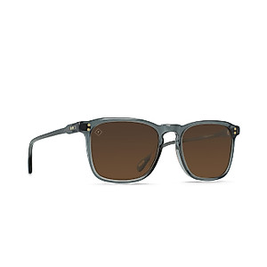 RAEN Eyewear - Men’s Wiley Sunglasses - Lightweight Square Sunglasses with UVA and UVB Protection - Slate/Vibrant Brown Polarized - 54