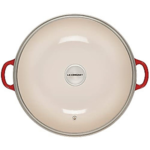 Le Creuset Enameled Cast Iron Chef's Oven with Glass Lid, 7.5 qt., Cerise