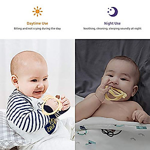 Termichy Teething Toys for Babies 0-6 Months, Non-dropping Baby Teething Toys for Soothe Babies Gums, Baby teether with BPA-free & Hand-free for Newborn Infant