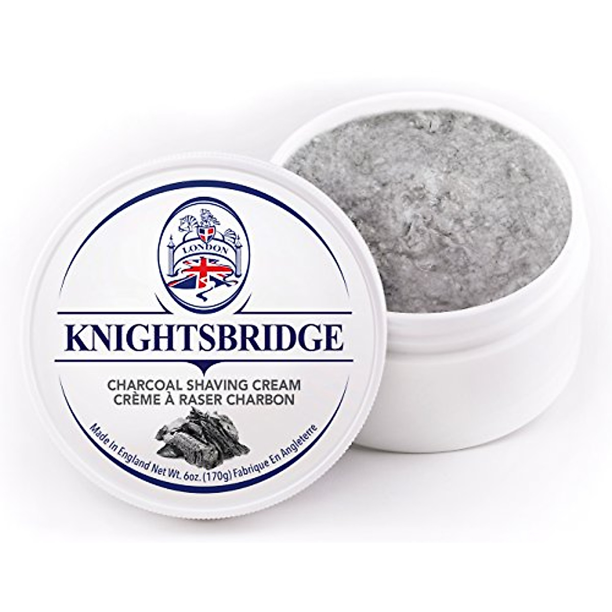 Knightsbridge Shaving Cream (Charcoal) 6.0 oz Made in England