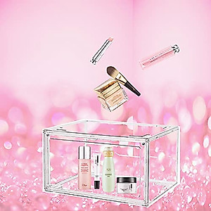 1Pack Shoe Display Case, Hard Plastic Shoe Boxes Stackable, Shoe Storage Box with Lid Clear Shoe Container Stackable Sneakers Organizer Magnetic Shoe Box, Sneaker Storage Fit up to US Size 14