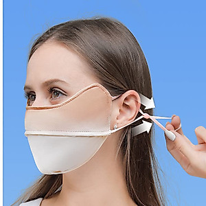 Ligart UV Face Mask Washable Reusable Exercise Breathable Sun Protection Golf Sports Face Mask for Women Purple+Yellow+Pink