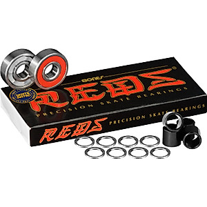 Bones REDS Bearings 8 pk w/Spacers & Washers Bundle