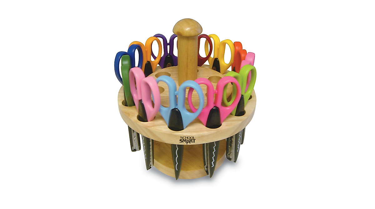 School Smart Paper Edger Scissors Set - 12 Colorful Decorative Edges