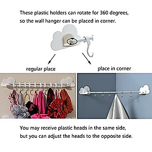 2 Pack Baby Headband Organizer Scrunchies Holder Baby Girl Bow Display Ponytail Holder Wall Hanger with 10pcs Hooks