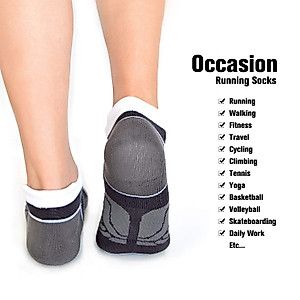 Busy Socks Men's Ankle Athletic Socks for Women, Veteran’s Day Anti Odor Low Cut Cycling Soft Gifts Socks for Runner 3 Pairs (Dark Grey, Large)