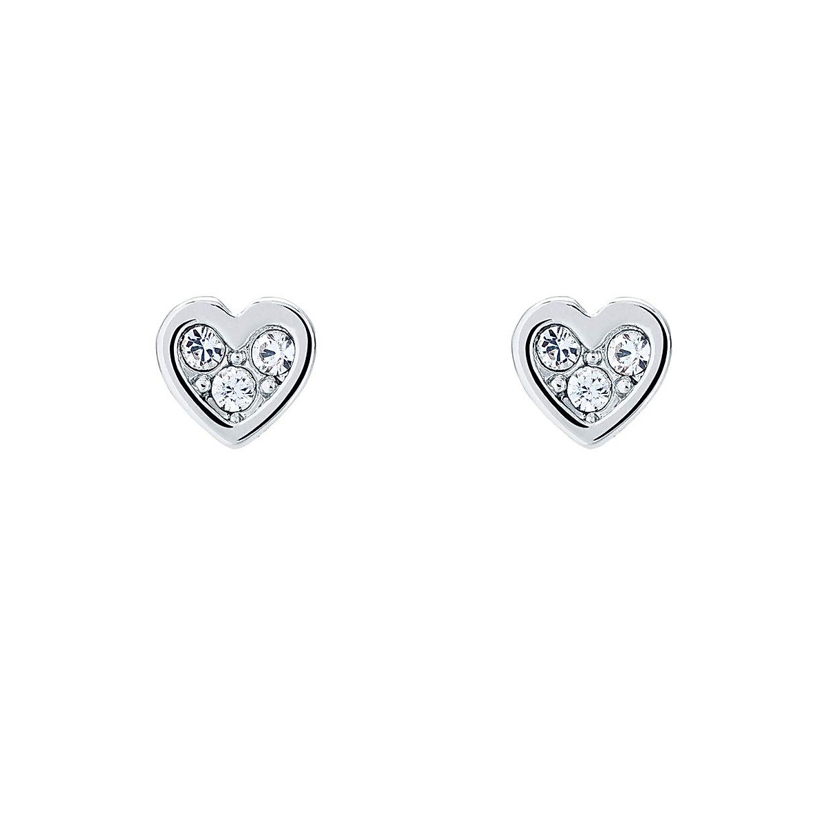 Ted Baker Neena Nano Heart Stud Earrings - Silver or Rose Gold Tone Options