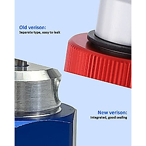 YIGUCS Airsoft Propane Filling Adapter for Green Gas with Pressure Gauges and Thimble Protective Cover Use with Propane Camping Tank