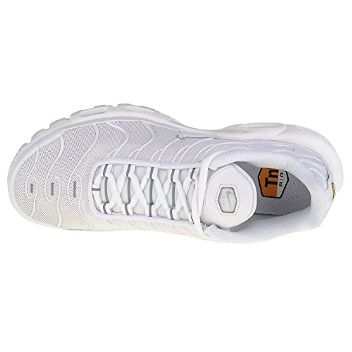 Nike Air Max Plus Womens Running Shoes, White/White-Pure Platinum, 9 M US