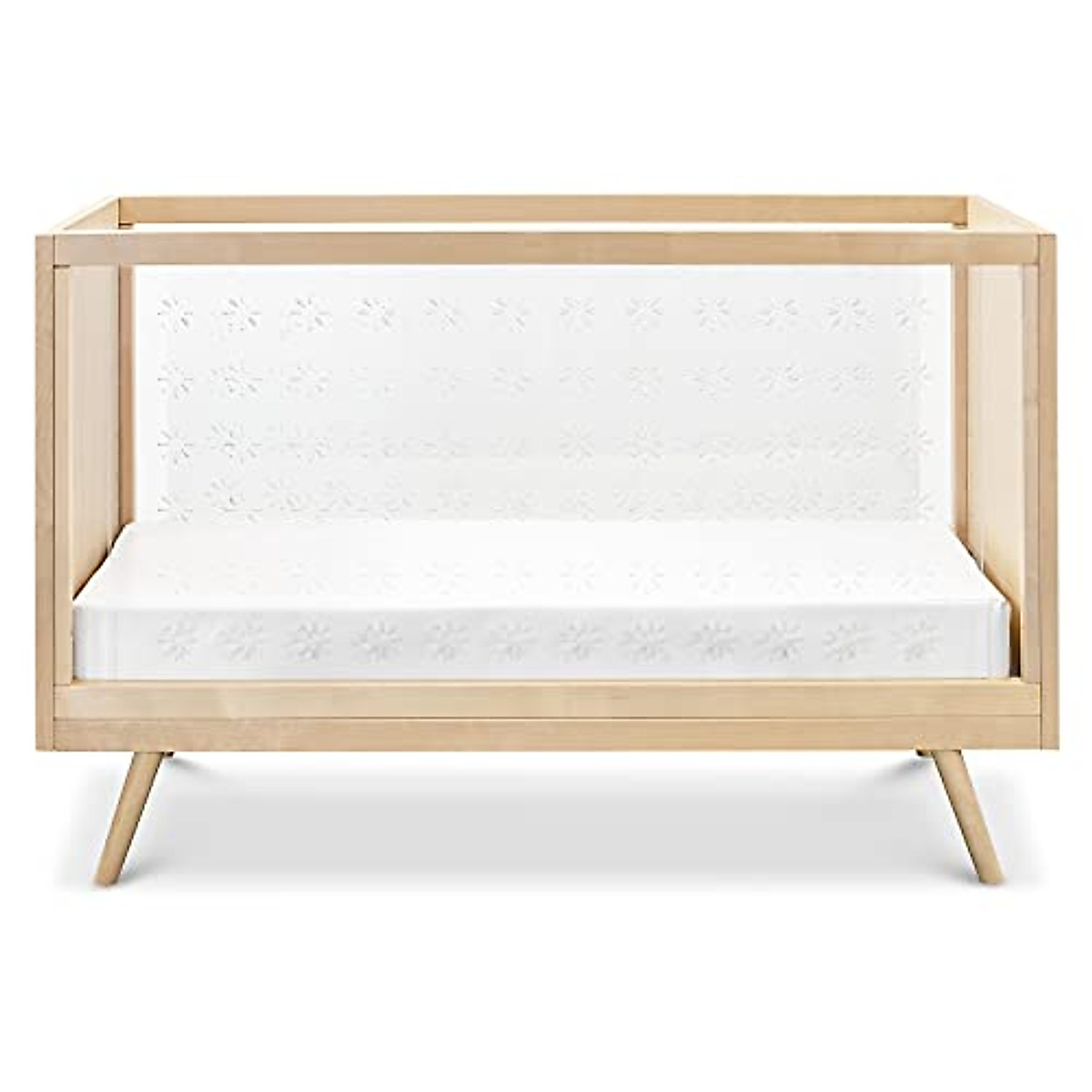 Babyletto Ubabub Nifty Clear 3-in-1 Crib in Natural Birch, Greenguard Gold Certified