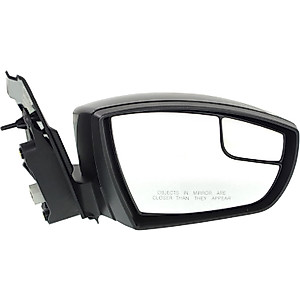 Kool Vue Passenger Side Power Non-Heated Mirror for Ford Escape 2013-2016 Without Signal Light, Blind Spot Light, Memory & Puddle Lamp Paintable