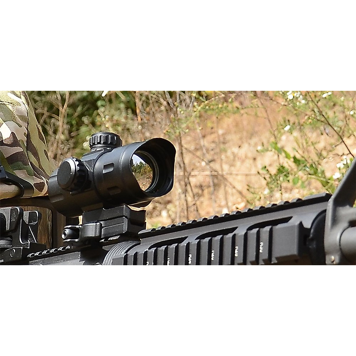 UTG 4.2" ITA Red/Green CQB Dot with QD Mount, Riser Adaptor