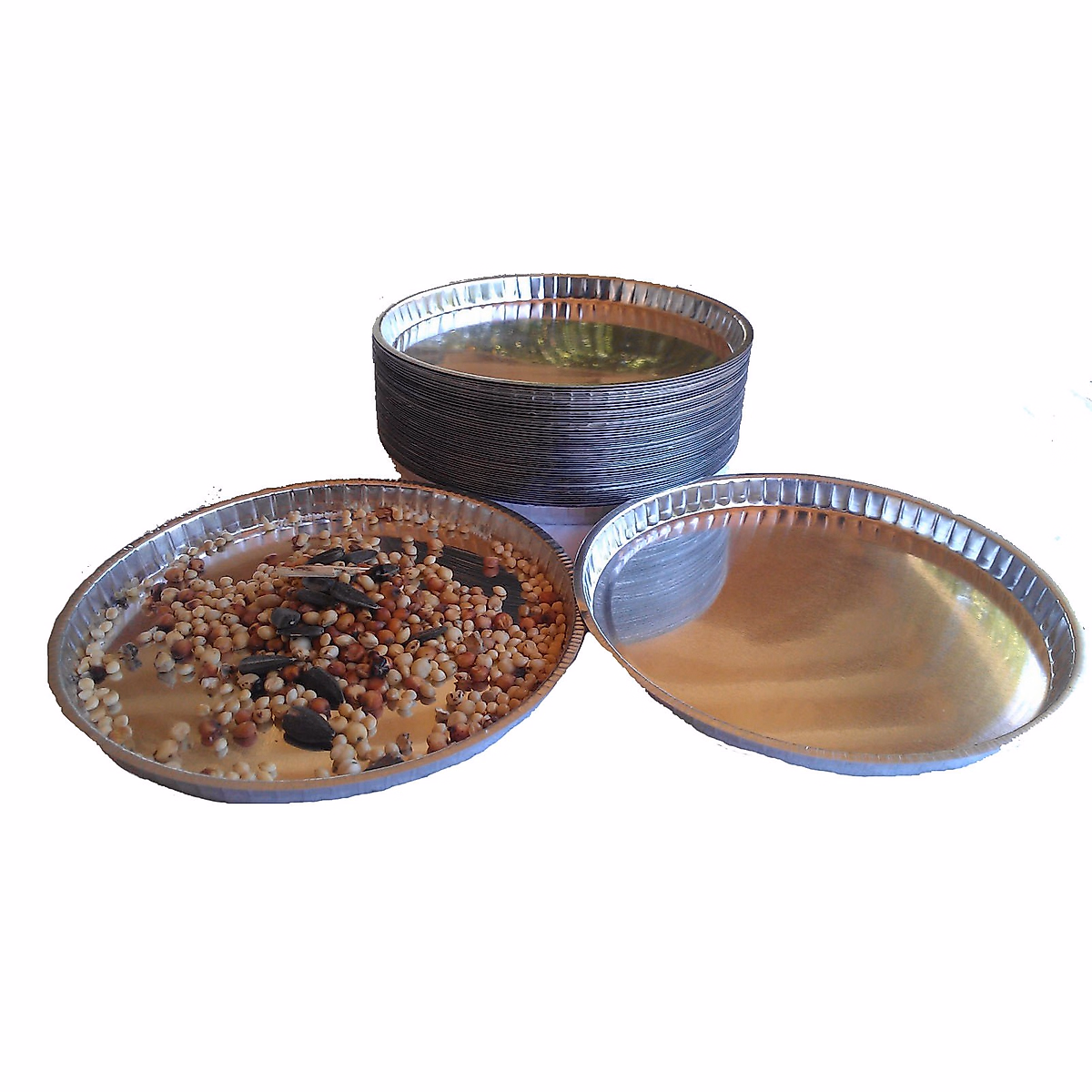 Mettler Style 90mm Disposable Aluminum Weighing Dish/Pans for Moisture Analyzers - 100 Weighing Pans by Nevada Weighing™ Brand