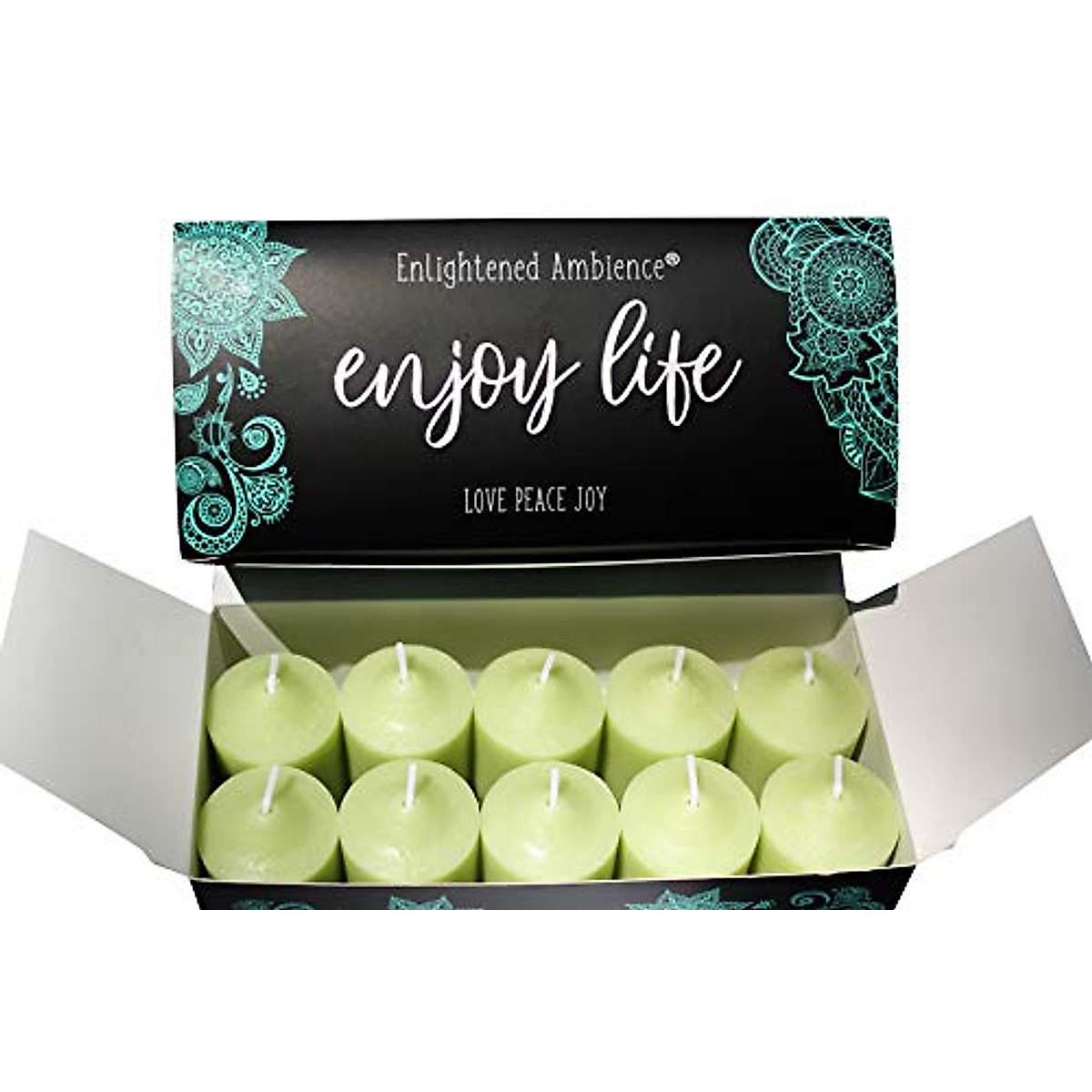 Enlightened Ambience Autumn Spiced Pears Scented Candle (Green, 10)