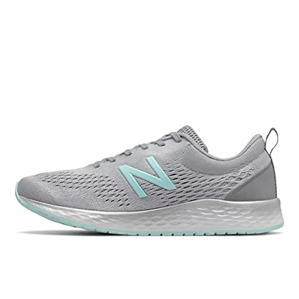 New Balance Women's Fresh Foam Arishi V3 Running Shoe, Grey/Teal, 7.5