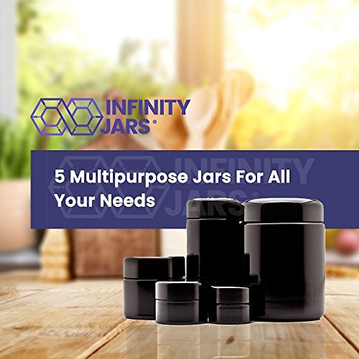 Infinity Jars Screw Top Gift Pack 5 ml-250 ml