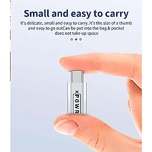 xPOWR |3-Pack| Lightning to USB C Adapter for iPhone: [Updated] New Wider Compatibility, Fast Charging, Compact & Portable - USB C to Lightning Adapter in Silver