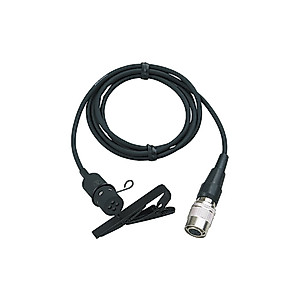 Audio-Technica AT831cW Cardioid Condenser Clip-On Lavalier Mic Terminated with locking 4-pin connector for A-T UniPak® body-pack wireless transmitters