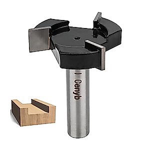Cenyb Surfacing Router Bits,3 Wings 1/2 inch Shank 2 inch Cutting Dia for Woodworking Tools