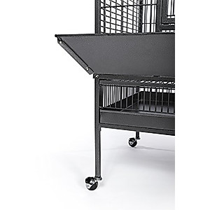 Prevue Pet Products 34531 Hammer Tone Dome Top Bird Cage, Large, Black