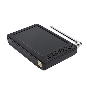 Cuifati Portable TV, 5 Inch Portable Mini TV 1920x1280 16: 9 Small TV with 1500mAh Battery for Outdoor Caravan/Car/Camping/Bedroom