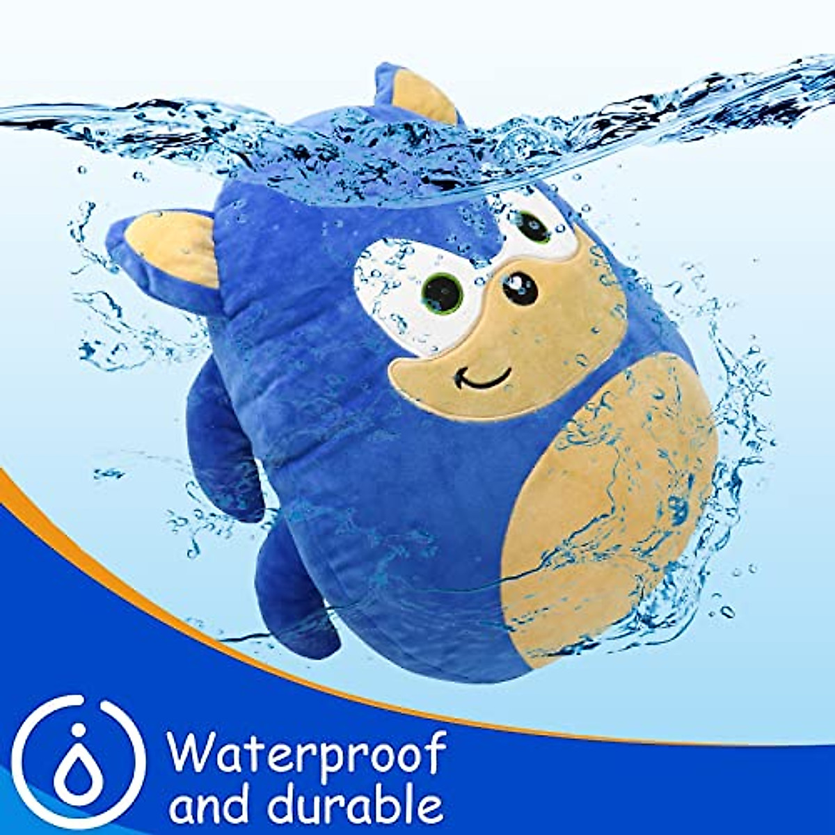 DEYOU Classic 14in Hedgehog Plush Toys Plush Figure Classic Hedgehog Plush Doll for Boys Girls Best Gift (Blue)